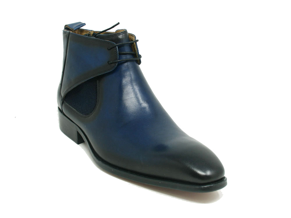 Carrucci Calfskin Lace-up Chukka Boot