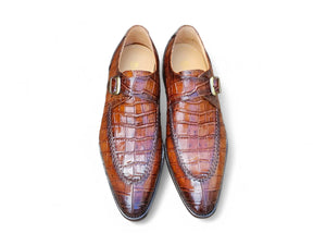 Single Monk Buckle Split Toe Loafer - Carrucci Shoes